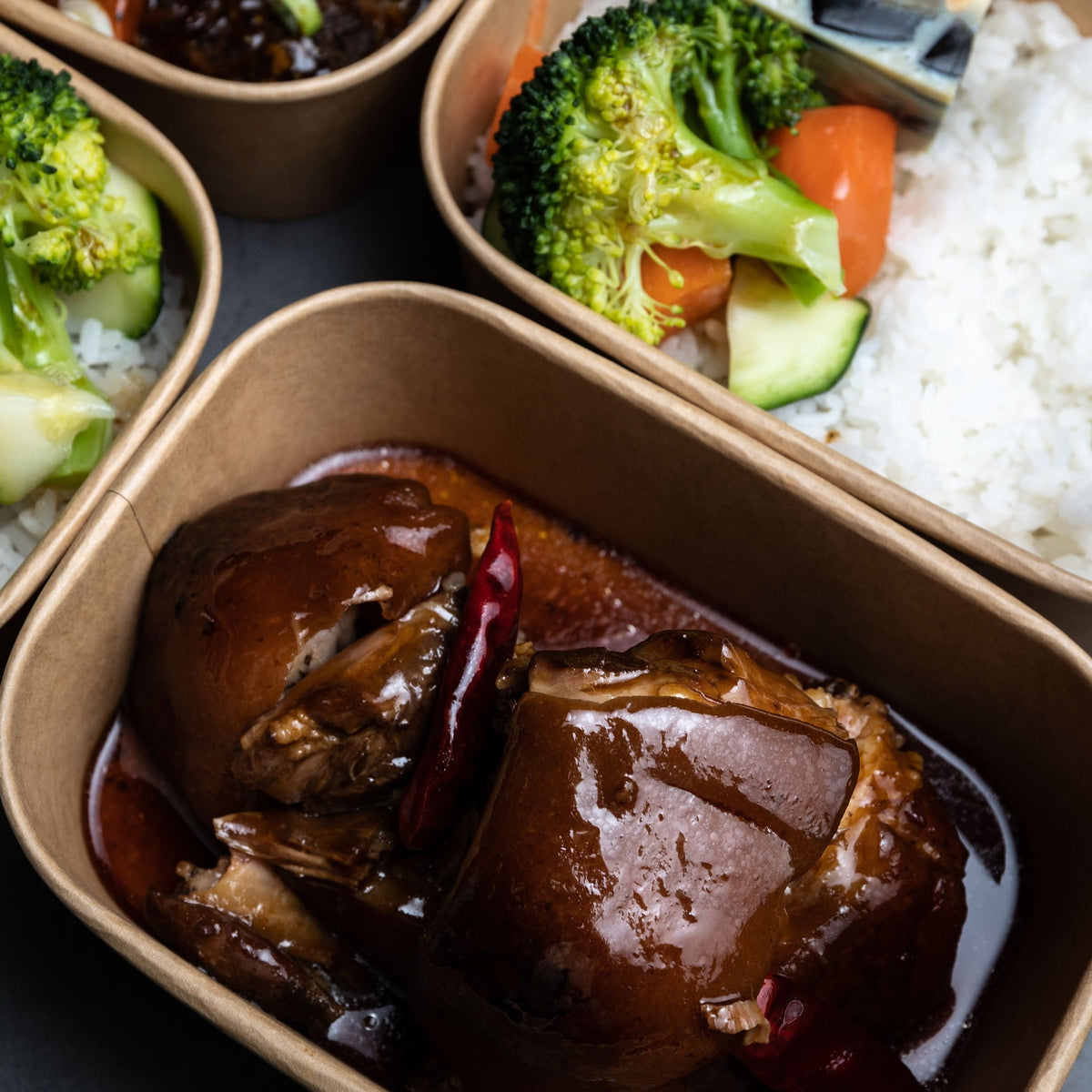 Braised Pork Hock on Rice - 控肉飯便當 | A.Bento Canada